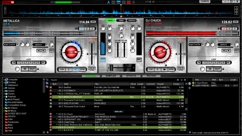 VirtualDJ - CB Graphix Spacesaver 4 deck